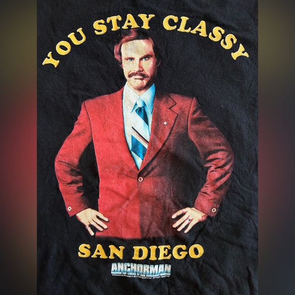 Bay Island | Shirts | Vintage Anchorman Movie Promo 22 Ron Burgundy San ...